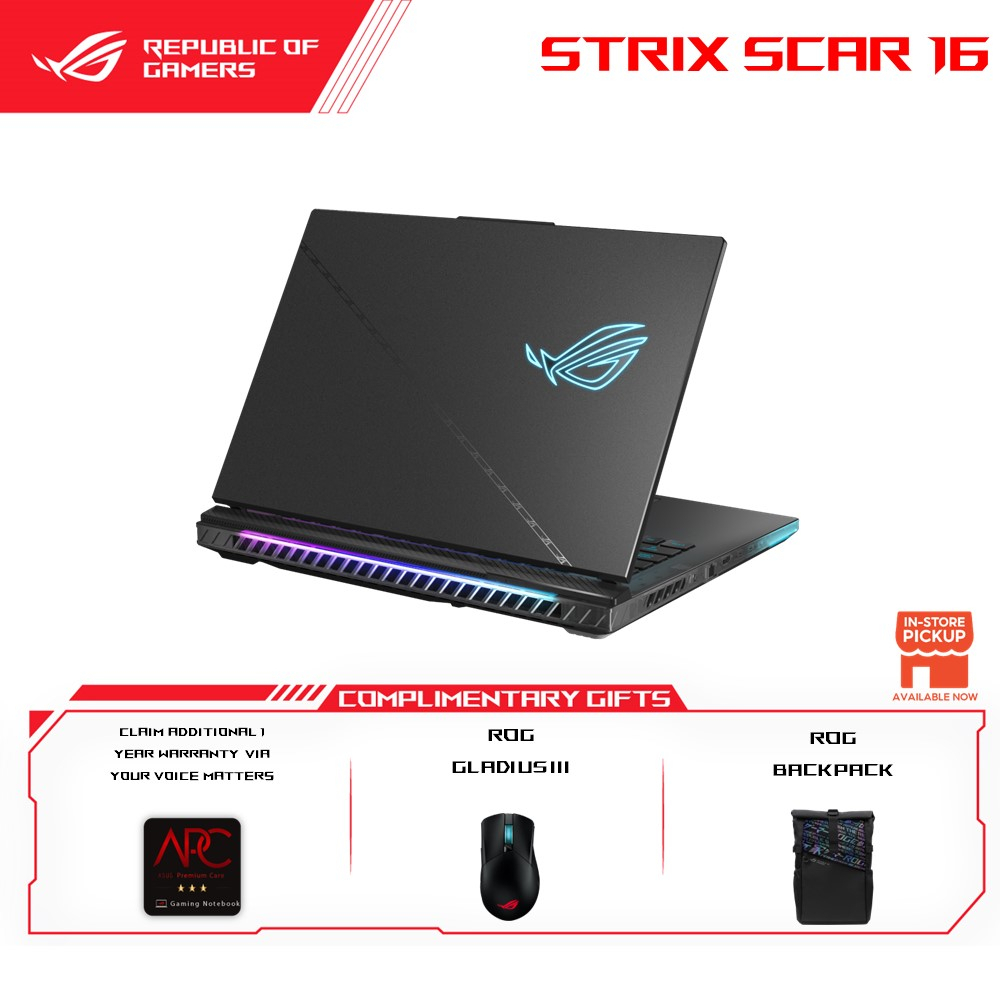 Asus ROG Strix SCAR 16 2023 G634J-ZNM023WH Gaming Laptop | i9-13980HX ...