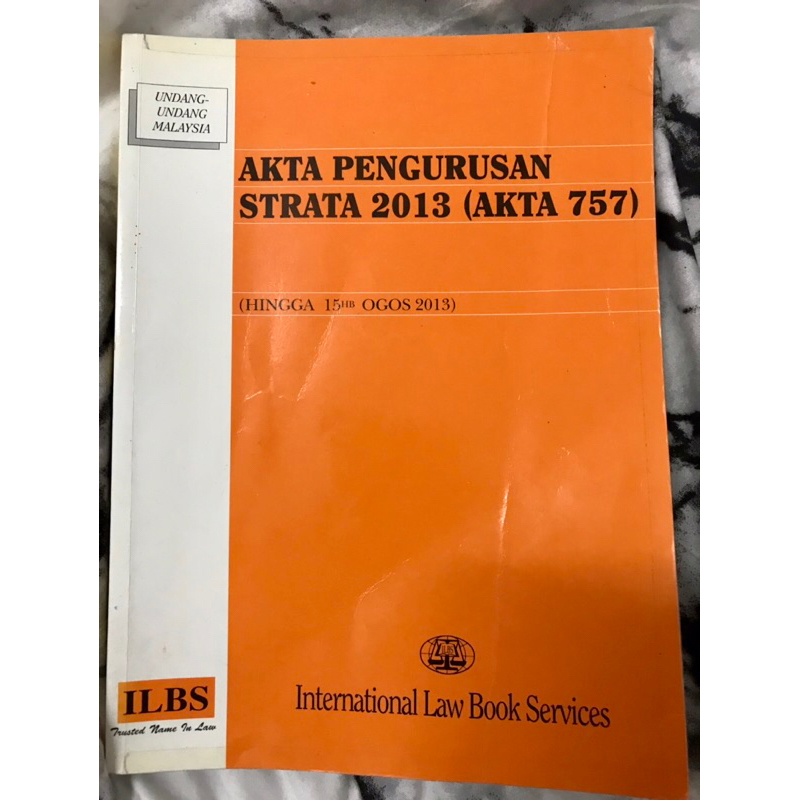 Akta Pengurusan Strata 2013 (Akta 757) (Hingga 15hb ogos 2013) | Shopee ...