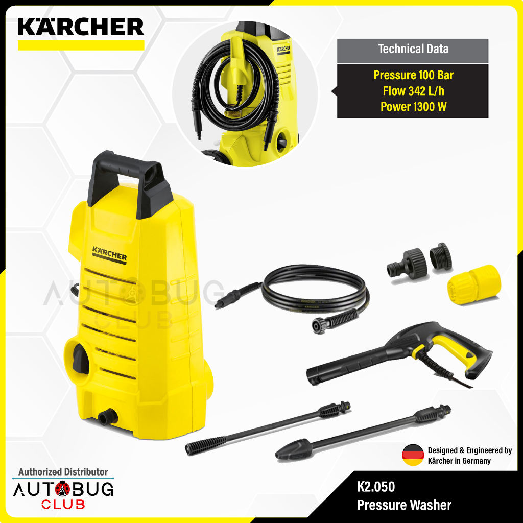 Karcher K2.050 High Pressure Washer Portable Power Water Jet Cleaner ...