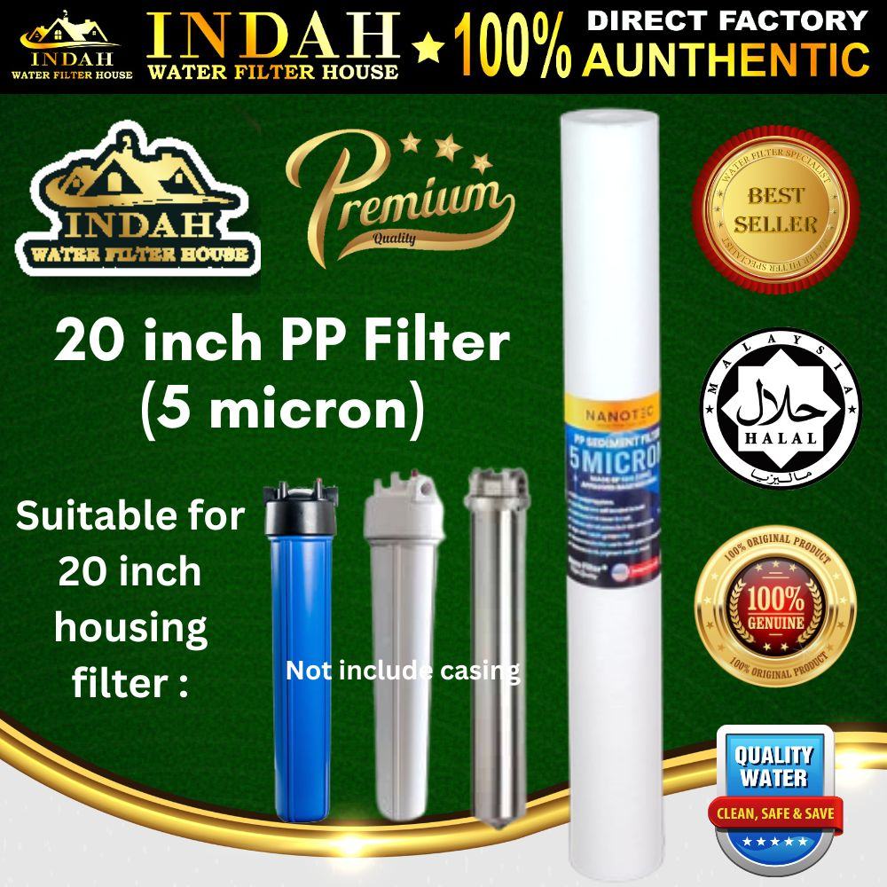 20 inch NANOTEC PP Sediment Aqua Clear Halal Water Filter Cartridge ...