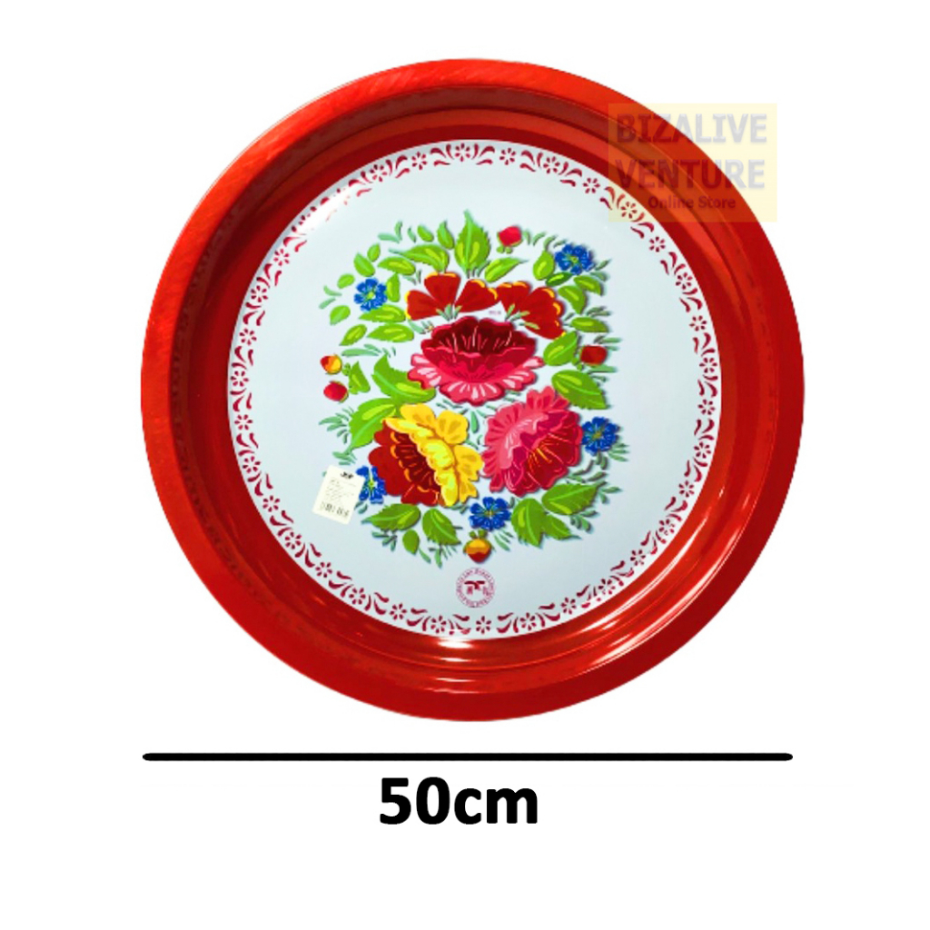 Corrosion resistance Round Metal Tray | Steel Plate | Talam Pisang ...