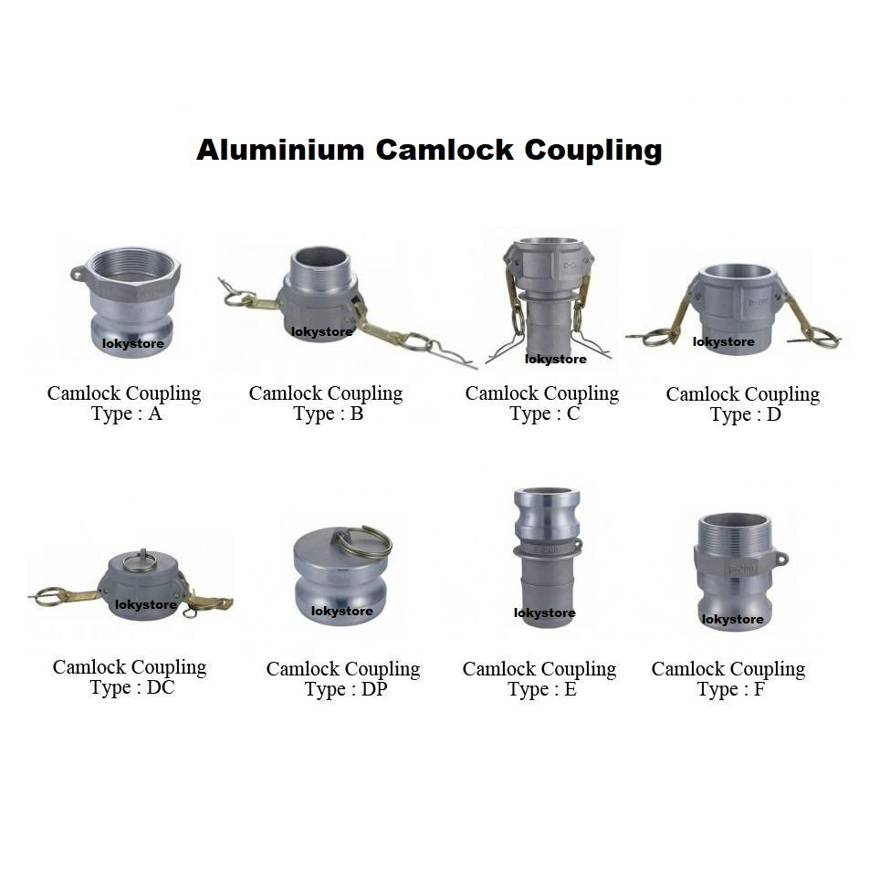 [LOCAL] Aluminum Camlock Coupling Type A/B/C/D/E/F/DC/DP AL50-AL600 ...