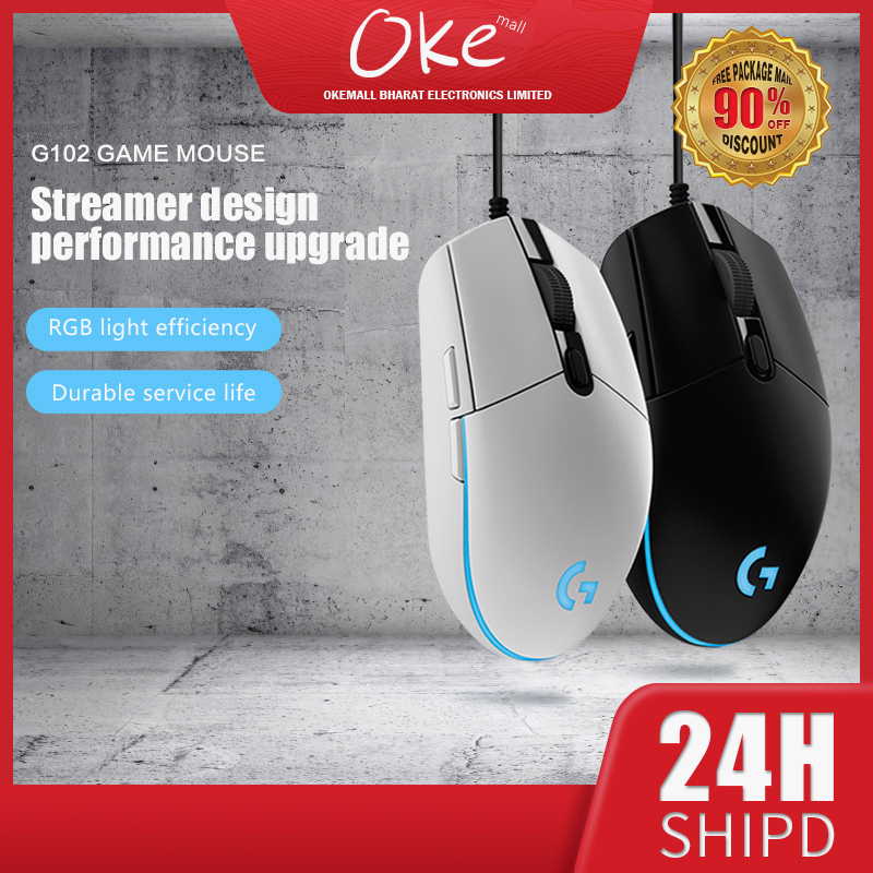 G102 Gaming Wired Optical 8000DPI Wired Game Mouse For PC Laptop ...