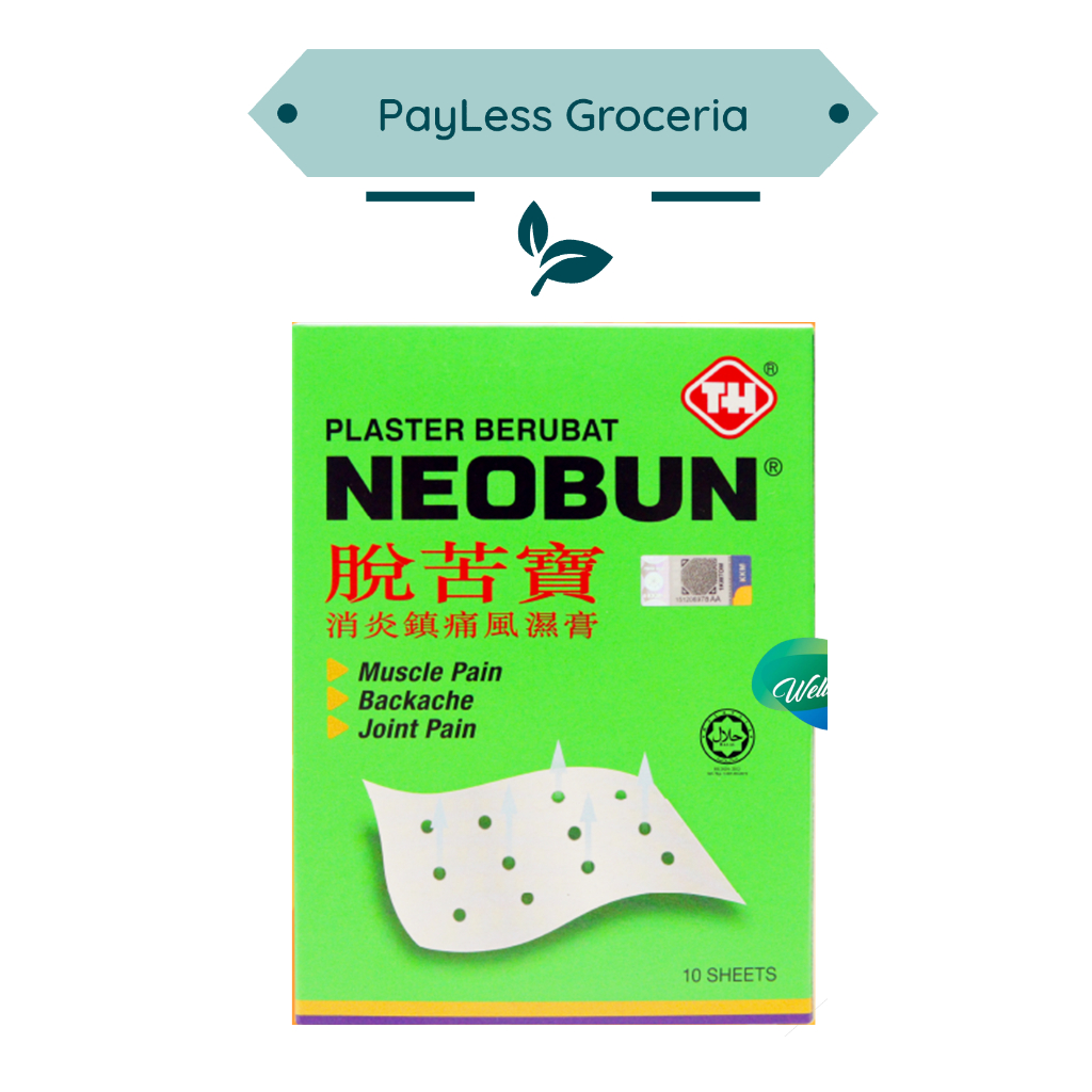 NEOBUN Plaster Berubat Plus Sheets 脱苦宝胶布 消炎镇痛风湿膏 10s | Shopee Malaysia