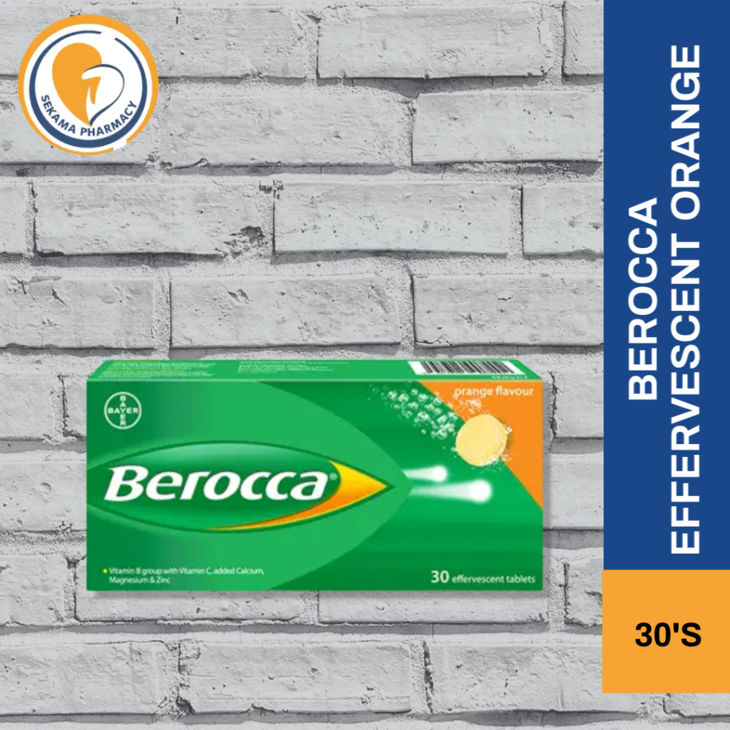 BEROCCA EFFERVESCENT TABLET ORANGE 30'S [EXP: 02/2026] | Shopee Malaysia