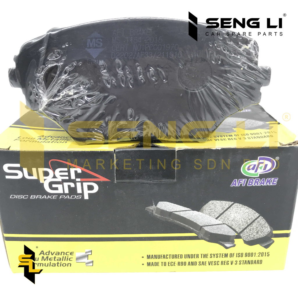 TOYOTA RAV 4 (2001) 2.0CC FRONT DISC PAD (AFI) SUPER GRIP | Shopee Malaysia