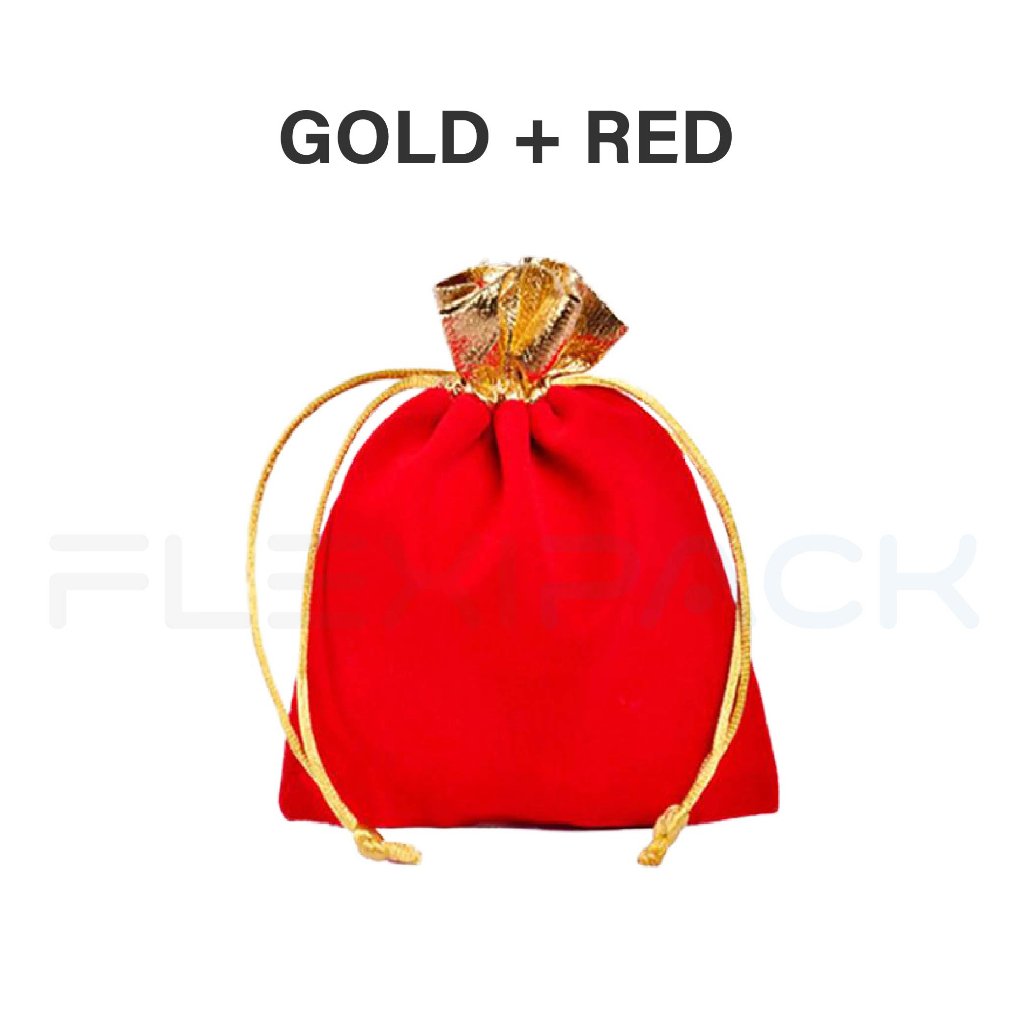 Velvet Beg Uncang Doorgift Organza Pouch Bag Mini Drawstring High ...