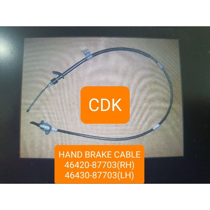 (CDK)REAR AURA G100 1.0 HAND BRAKE CABLE 46420-87703/46430-87703 ...