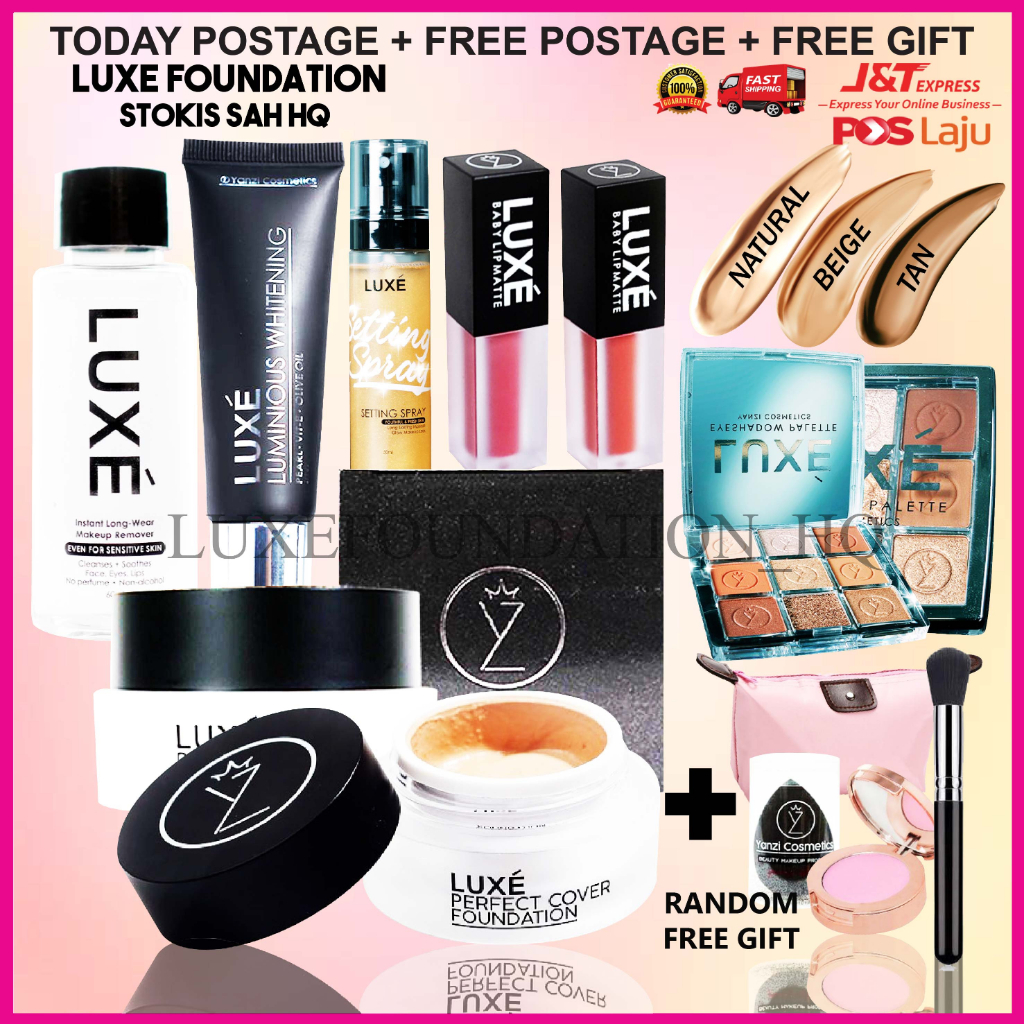 LUXE PERFECT COVER FOUNDATION (NABILA RAZALI EDITION) +SET SPONGE FREEGIFT [ORIGINAL HQ READY ...