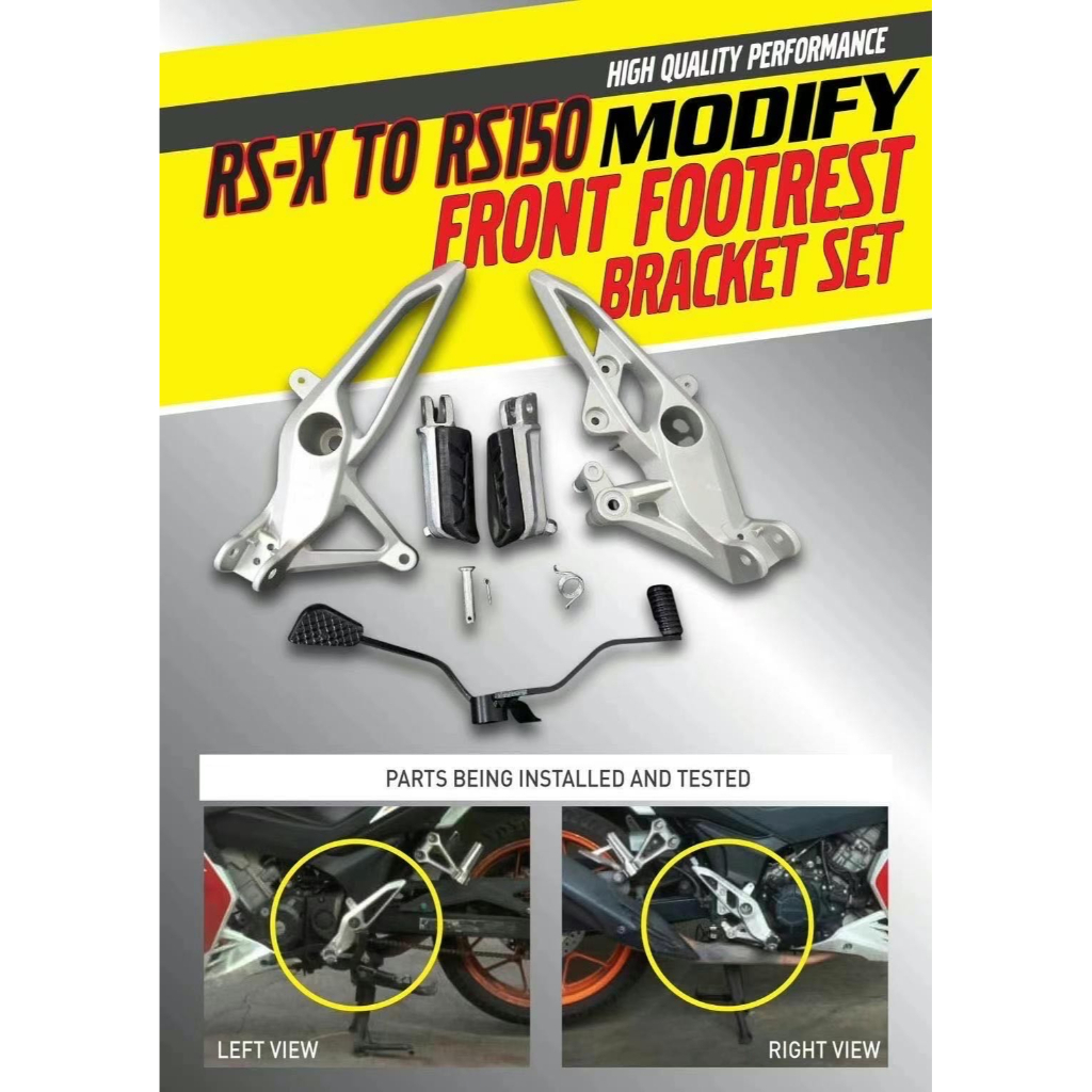 RS150 V1~V3 CONVERT FOOTREST RSX150 COMPLETE SET | Shopee Malaysia