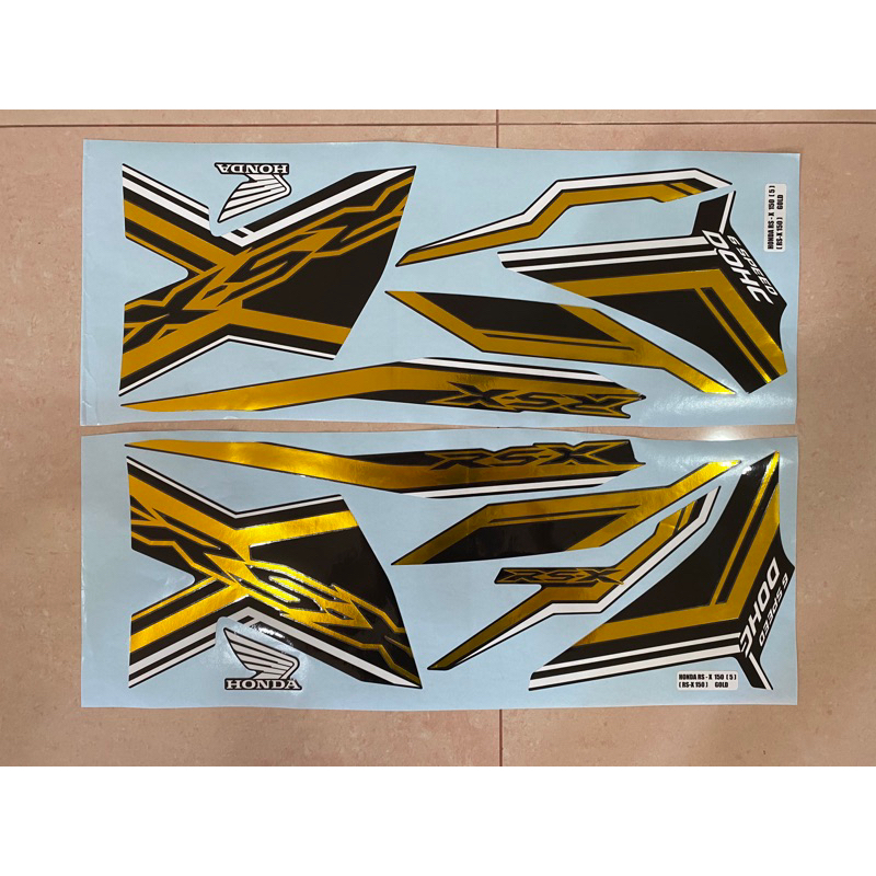 Honda rsx150 rsx 150 body sticker chrome gold silver 3d cut | Shopee ...
