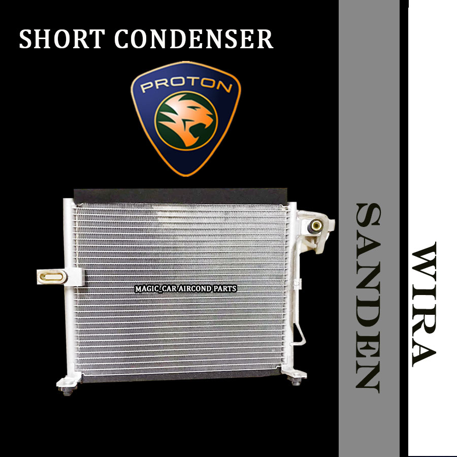 PROTON WIRA 1.3CC & 1.5CC SANDEN SD TYPE OEM TAIWAN NEW SHORT CONDENSER ...