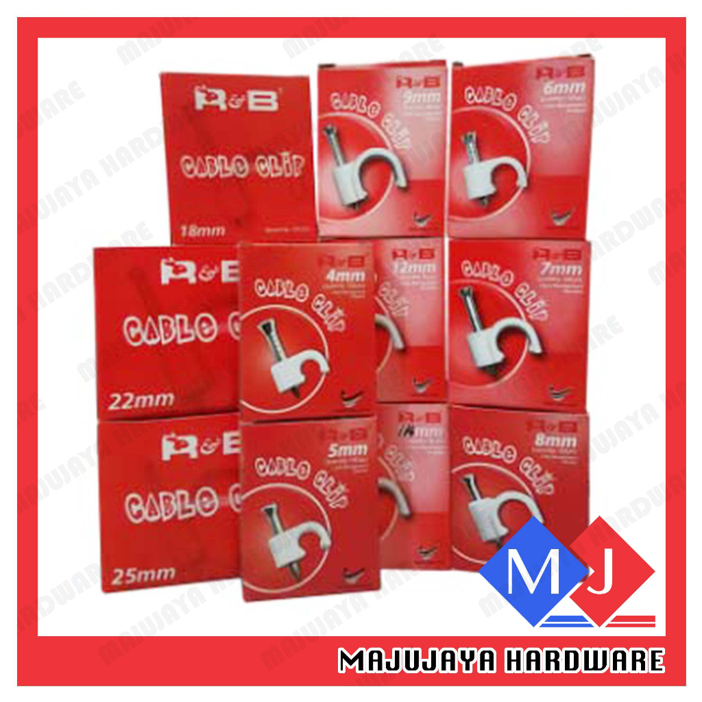 RB Quality Cable Clip with Steel Nail for Astro TV Electrical Wire ...