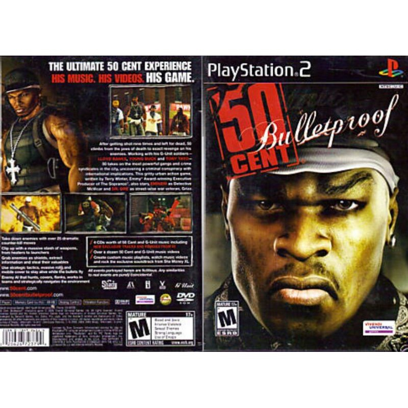 PS2 GAME 50 Cent Bulletroof (GOLD DISC) | Shopee Malaysia