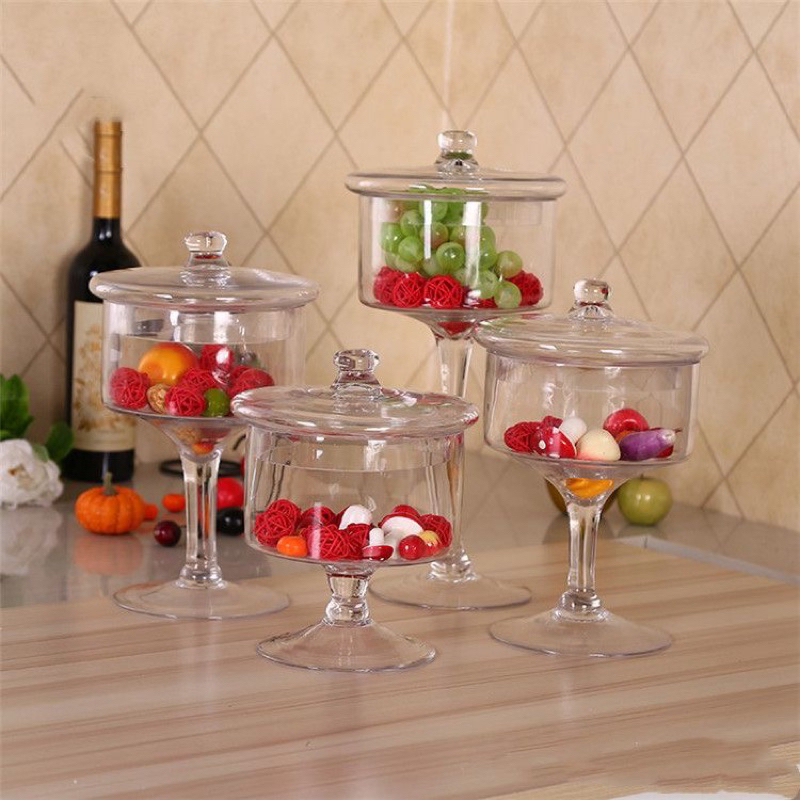 Food Storage Jar with lid clear glass Jar / Balang Kuih Raya / Balang ...