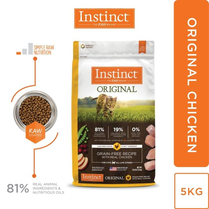 Instinct Original Grain Free Recipe With Real Chicken Cat Food 5kg | Shopee Malaysia