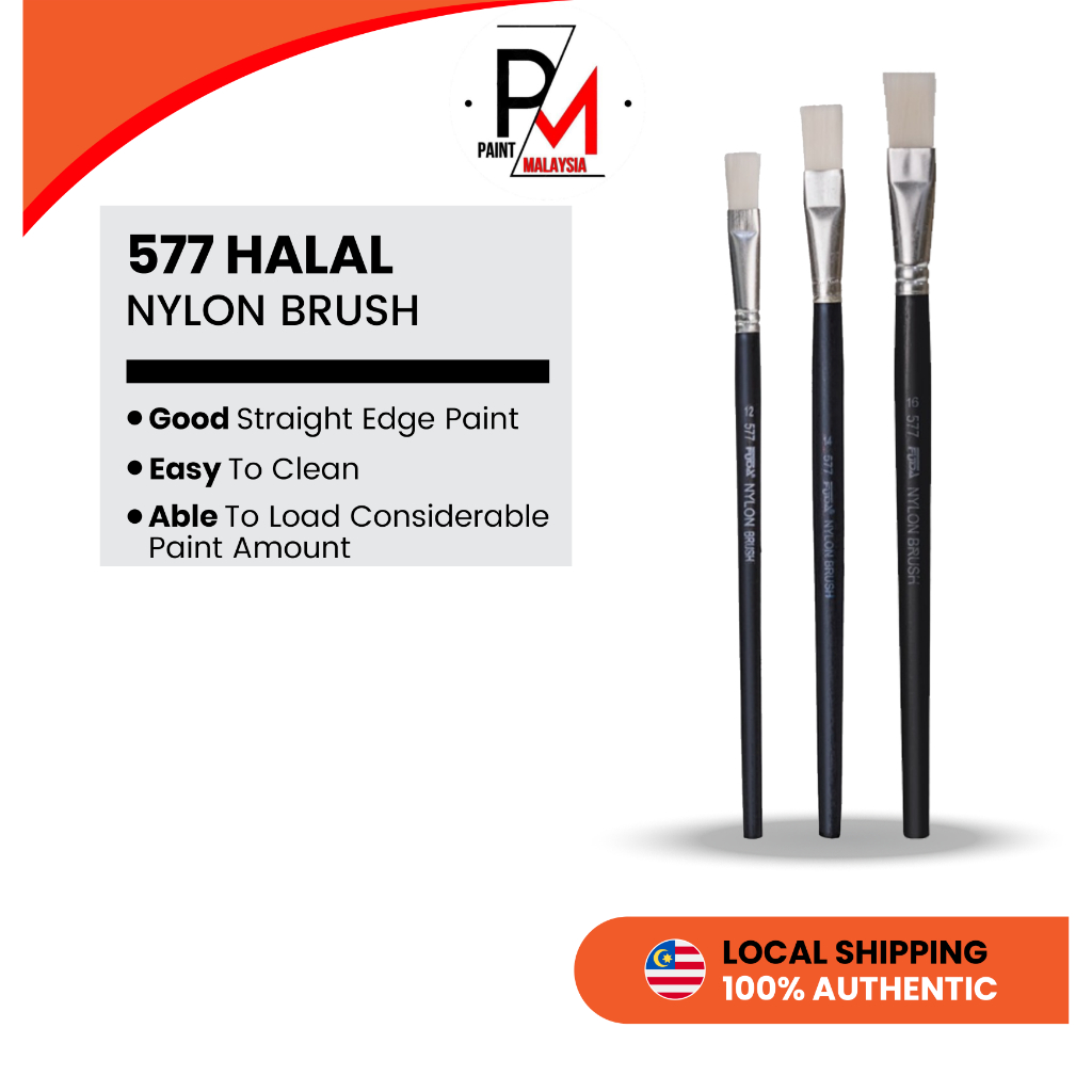 Brush Nylon 577 Halal Water Colour Brush Painting Brush Art Brush Flat ...
