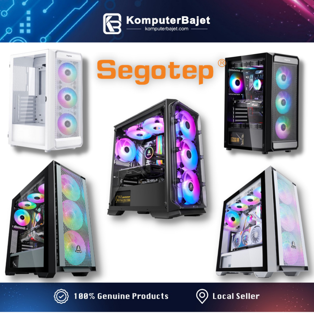 SEGOTEP GAMING ATX MATX CASING ARGB LED FAN PC CASING ARTIST PRO GANK ...