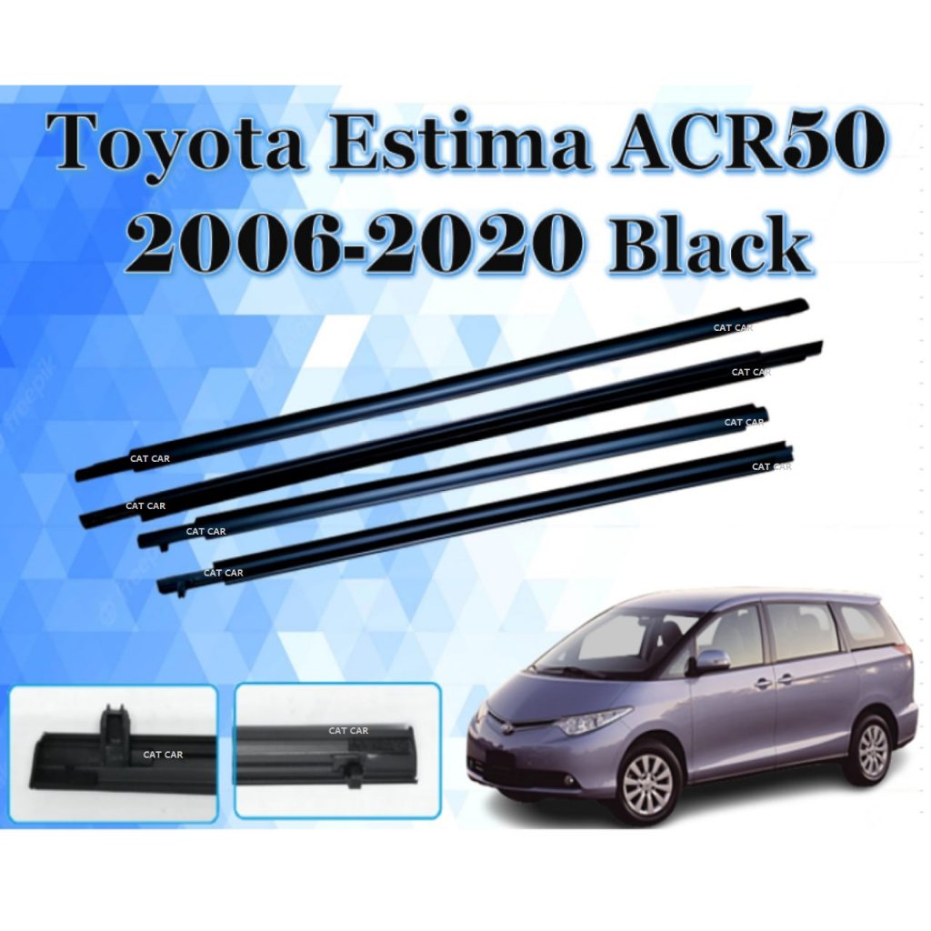 TOYOTA ESTIMA ACR 50 2006 - 2016 Door Window Trim Moulding Door Lining ...