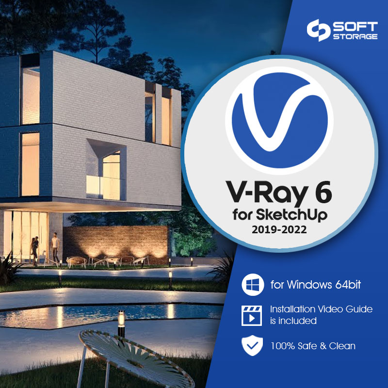 Vray Next 6.0 Plugin for Sketchup Pro 2019-2022 - Windows Lifetime Installer with Video Guide ...