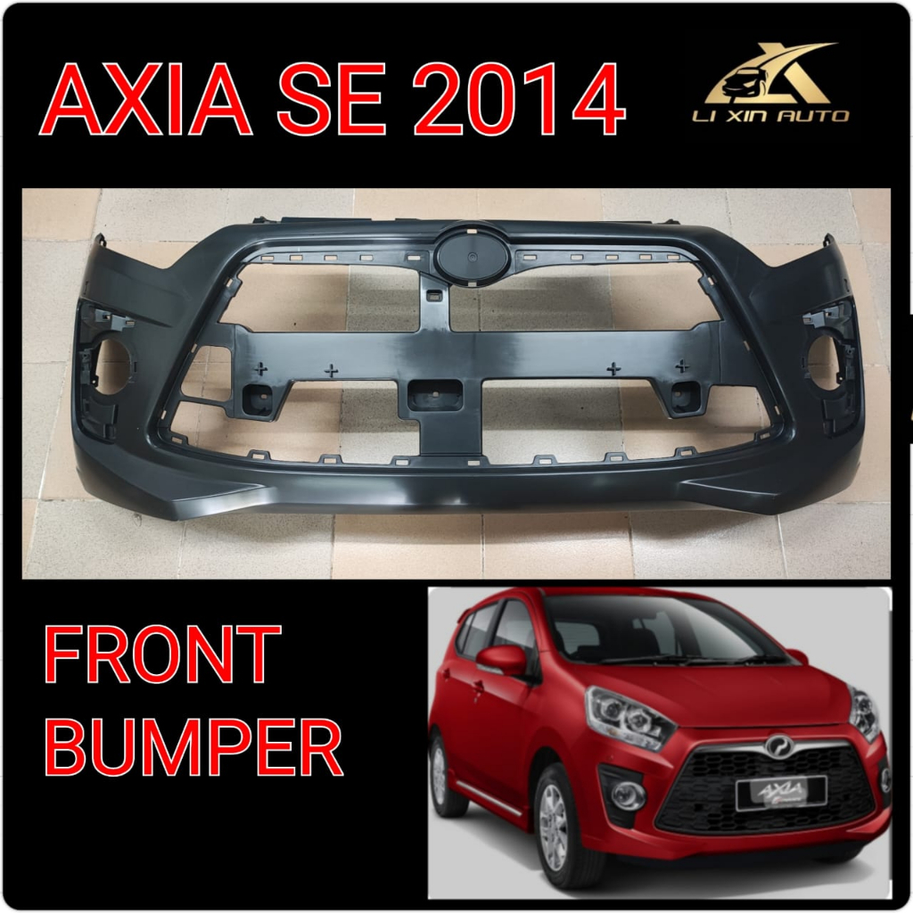 PERODUA AXIA SE 2014 FRONT BUMPER / FRONT BUMPER MESH GRILLE | Shopee ...