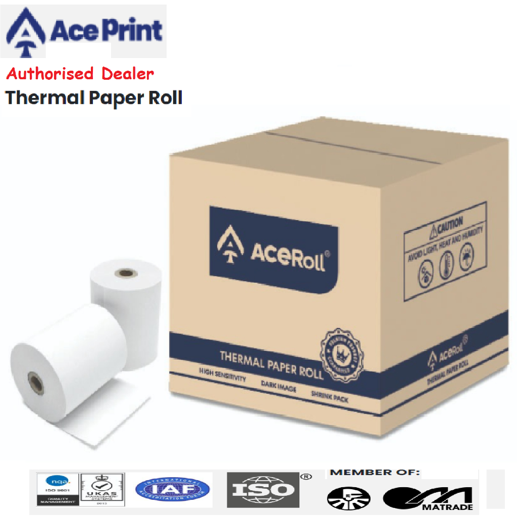Aceroll Thermal Paper Roll 80 x 60 Resit Paper (10 Rolls) 70gsm High ...