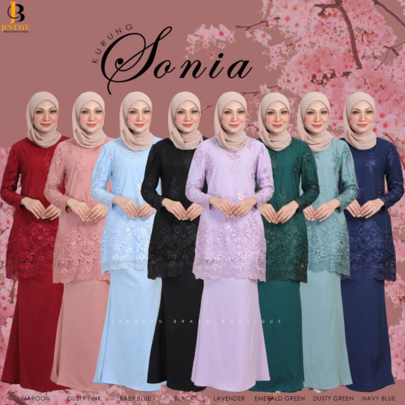 HOT DESIGN 2023 🔥 SONIA KURUNG MODEN FULL LACE / KURUNG PLUS SIZE F/S L/XL 2XL/3XL 4XL/5XL ...