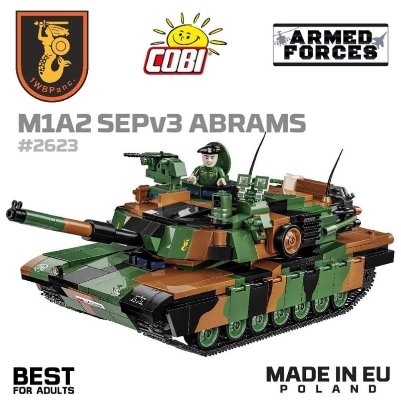 COBI M1A2 Abrams SEPV3 Tank 1/35 Model Bricks 1017 Pcs Made In EU ...