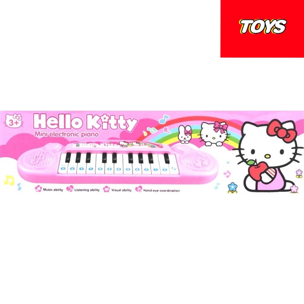 NEW TOY FOR KIDS 7001-2 B/O HELLO KITTY PIANO MINI ELECTRONIC PIANO ...