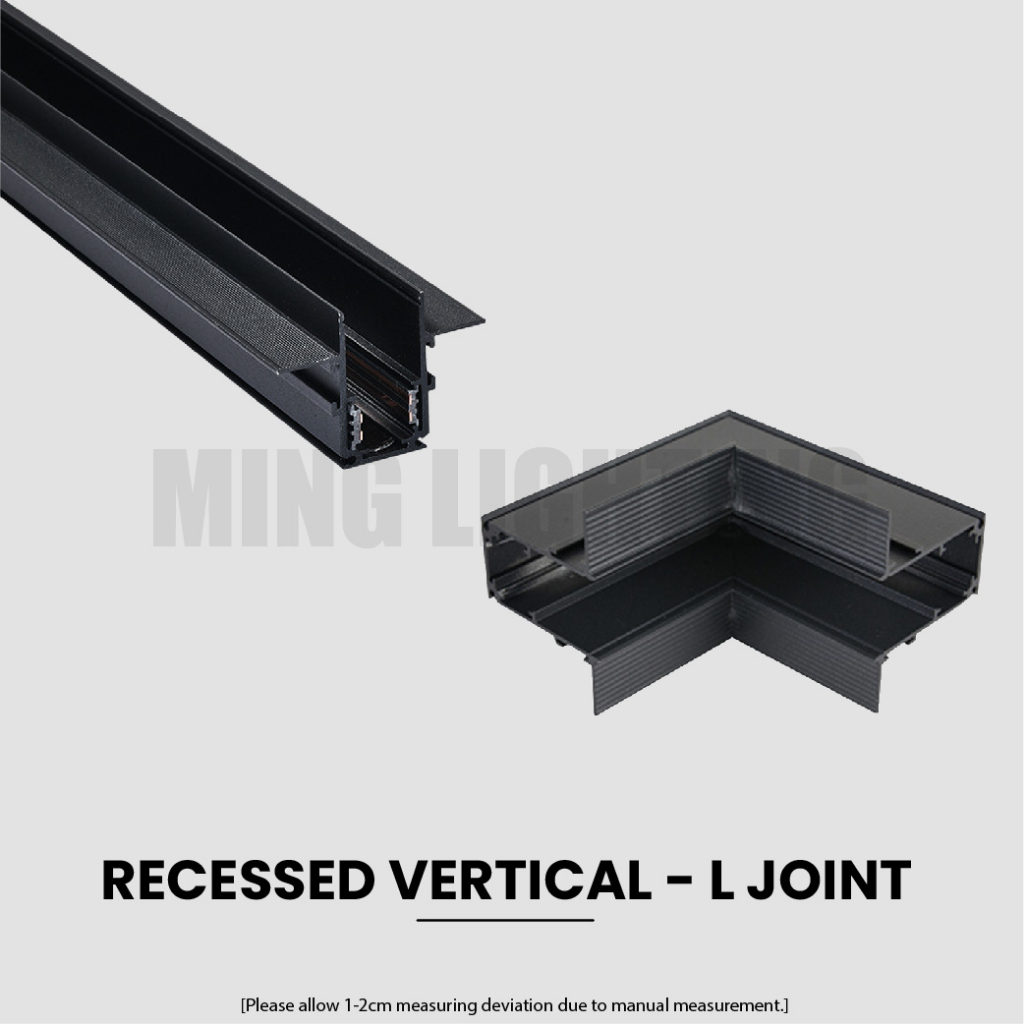 LED Magnetic Track Light Jointer Connector Joint Tracklight Recessed ...