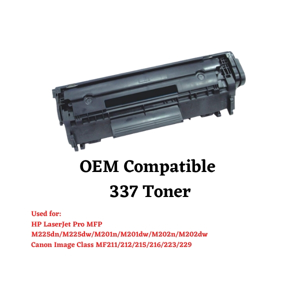 OEM Canon Cartridge 337 Toner Cartridge ; OEM HP Cartridge CF283X Toner ...