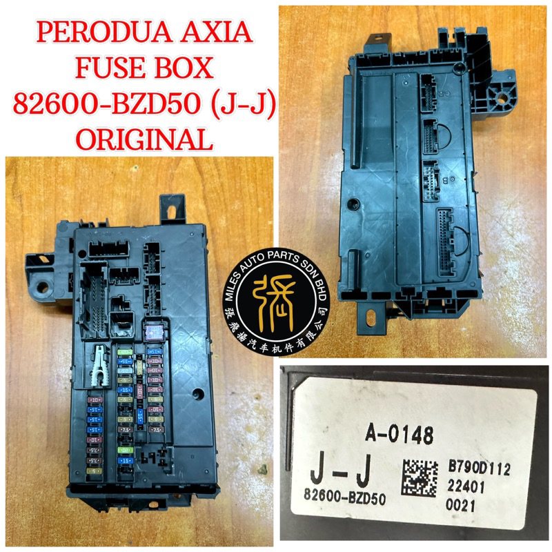 PERODUA AXIA FUSE BOX WITH FUSE 82600-BZD50 ( J-J ) USED ORIGINAL READY ...