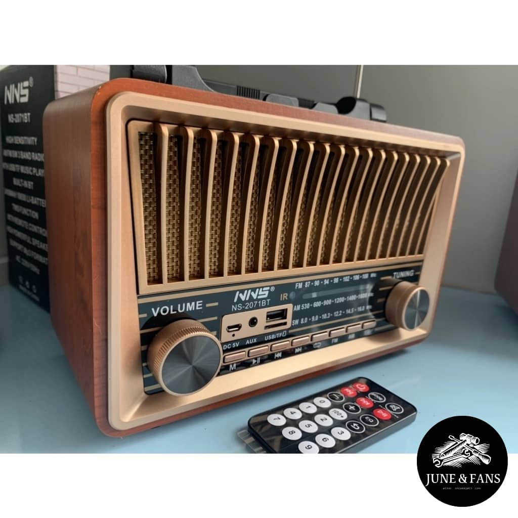 CLASSIC RETRO NNS RECHARGEABLE PORTABLE RADIO BUILT-IN SPEAKER NS ...