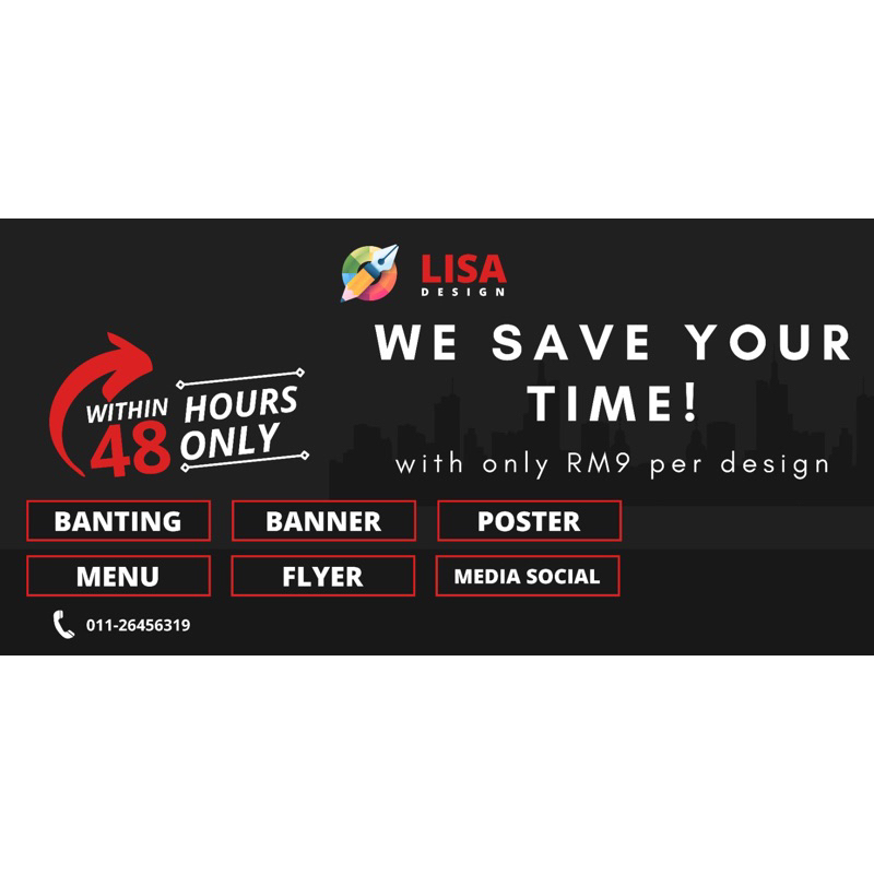 DESIGN BANNER/POSTER/BANTING/MENU/FLYER/STICKER | Shopee Malaysia