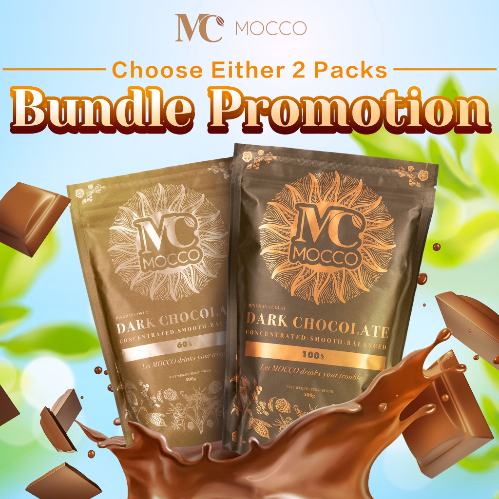 [MOCCO DARK CHOCOLATE] Bundle Promotion-2 Pack (HALAL) Minuman Coklat ...