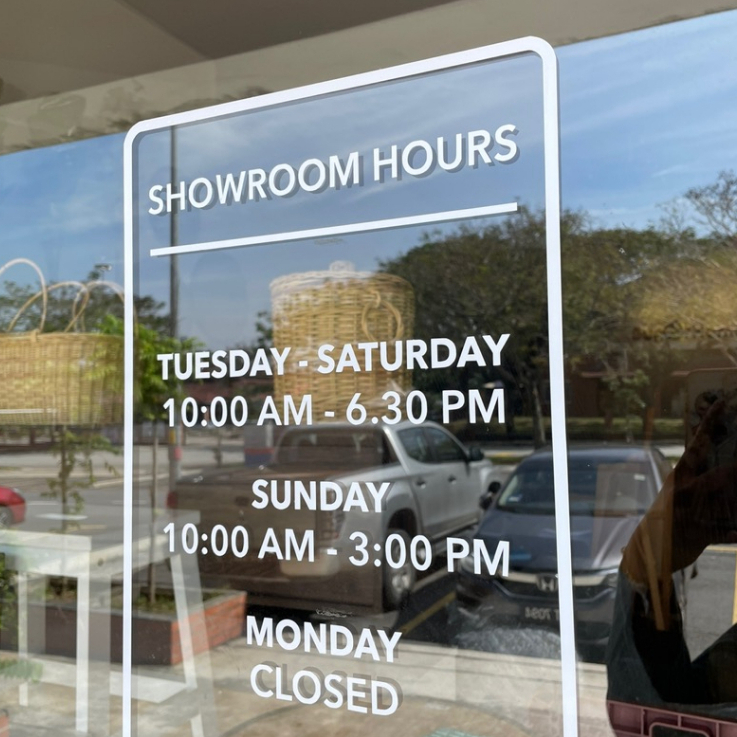 PART 3 [CHEAPEST] STICKER WAKTU OPERASI | OPENING HOUR STICKER ...