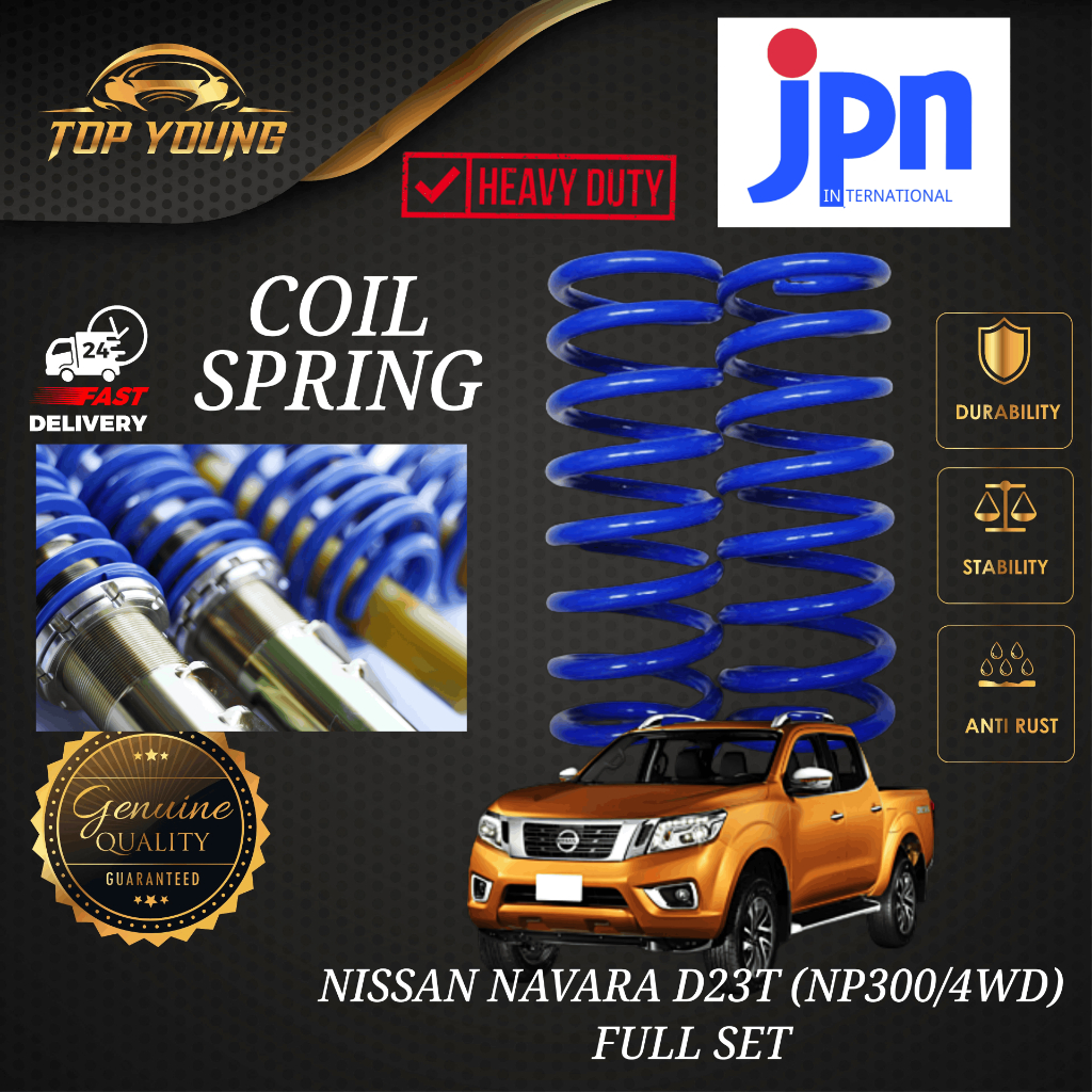NISSAN NAVARA D23T (NP300 / 4WD) FULL SET FRONT & REAR ORIGINAL JPN ...