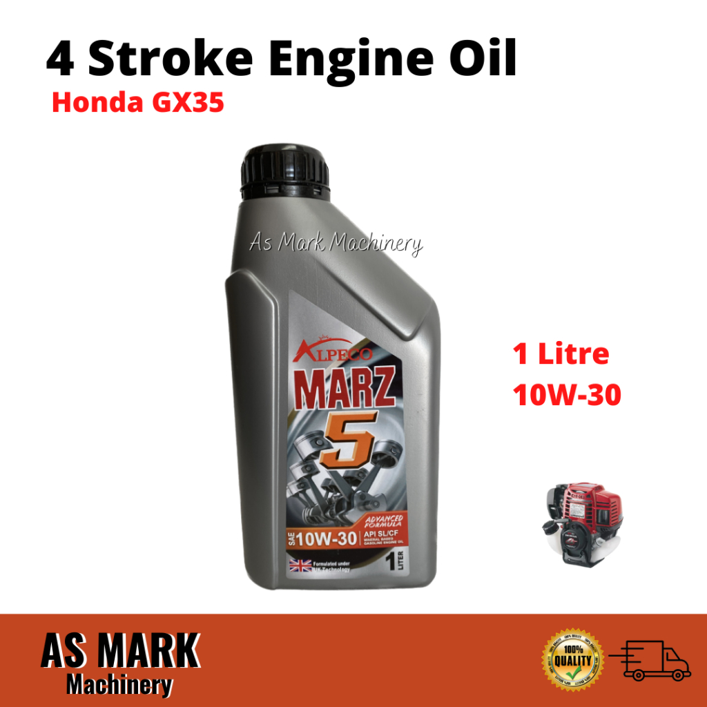 Alpeco 1 Litre 4T Engine oil SAE 10W-30 Advance Formula API SL/CF Mineral Based Gasoline Engine ...