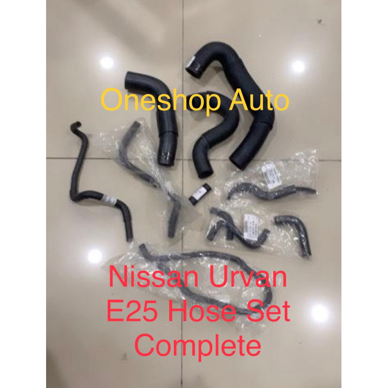READY STOCK NISSAN URVAN E25 RADIATOR HOSE SET COMPLETE .Suitable ...