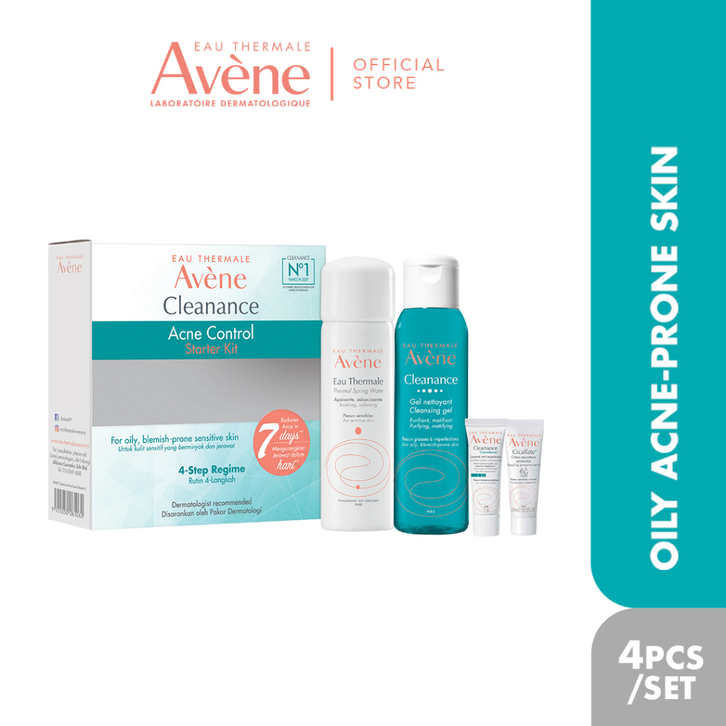 Thermale Avène Cleanance Acne Control Starter Kit (4items/set) | Shopee ...