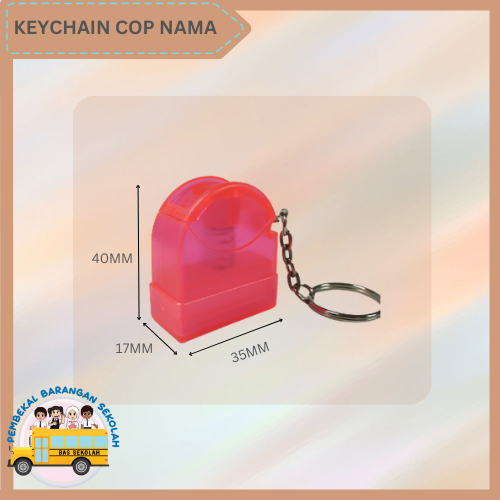 SELF INKING CUSTOM KEYCHAIN COP NAMA / NAME COP SELF INKING RUBBER ...