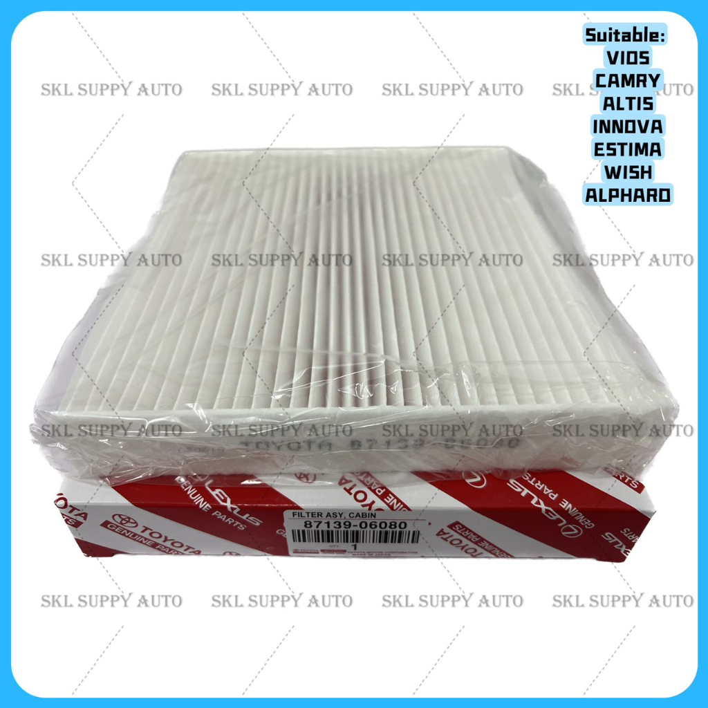 87139-06080 Cabin AirCond Air Filter (Toyota Vios 08 / Altis / Camry ...