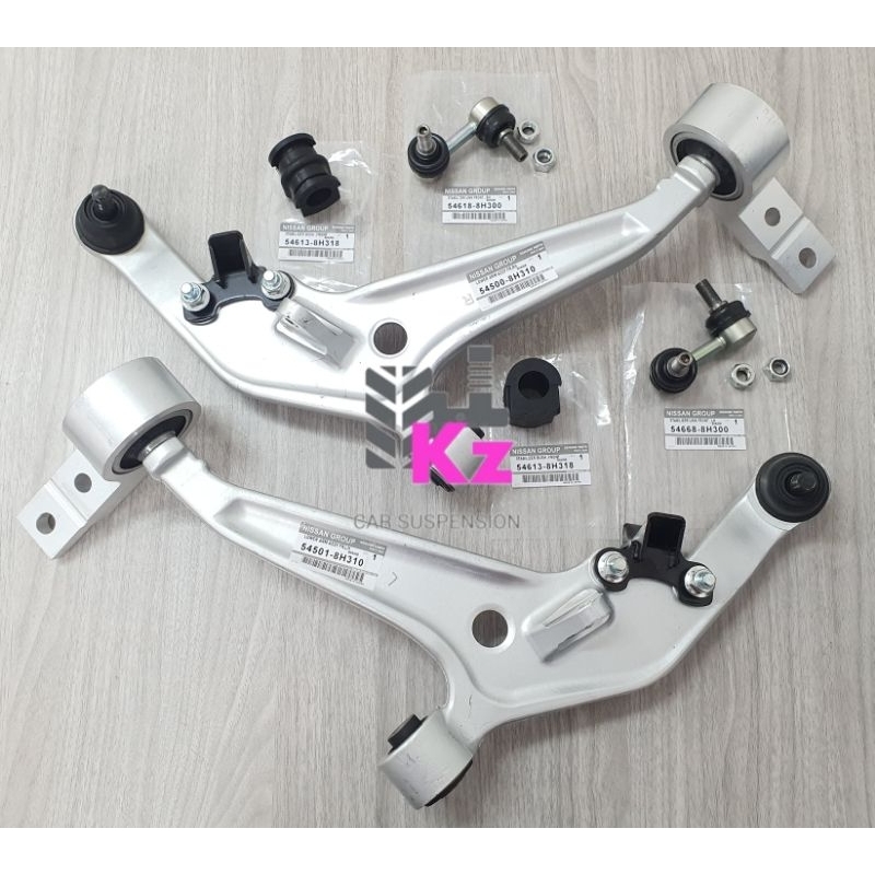NISSAN X-TRAIL T30 2000 - 2007 - 6 IN 1 SET - FRONT LOWER ARM ...