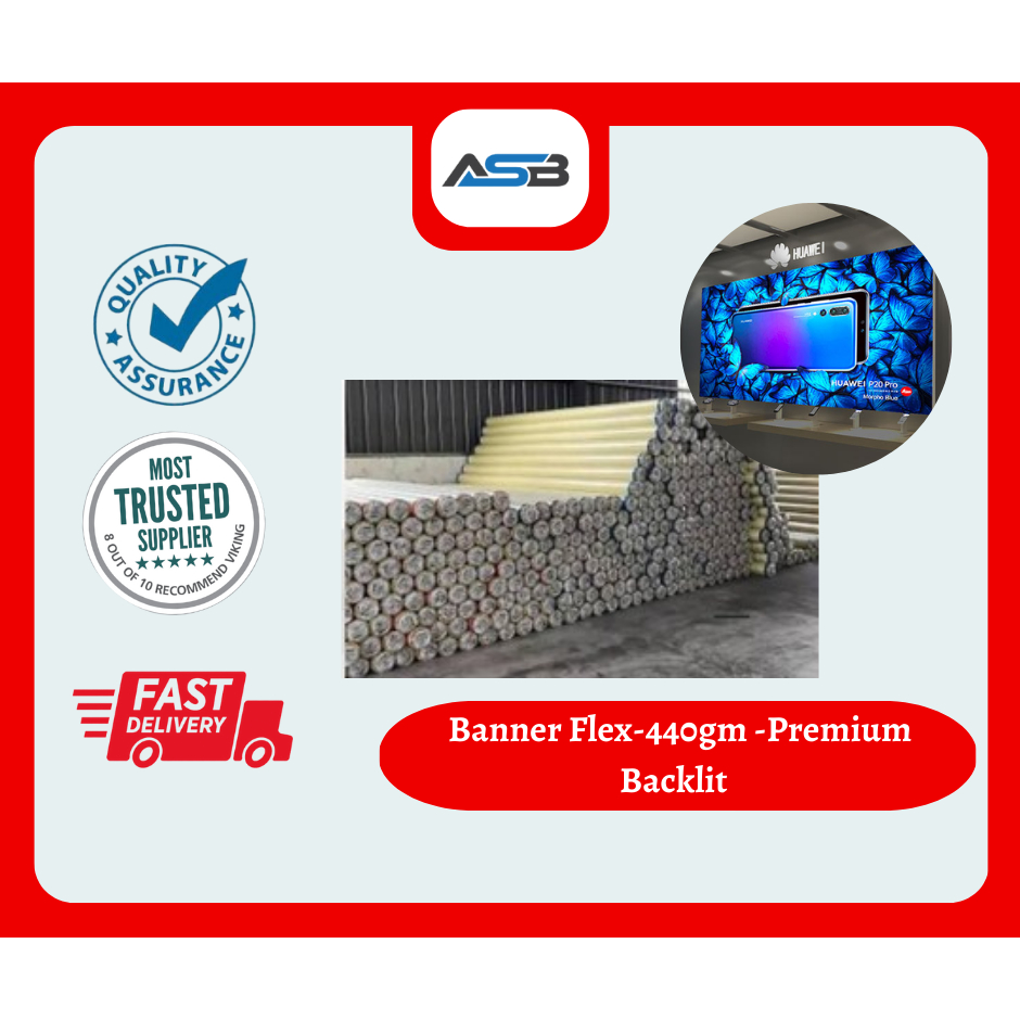 Premium Backlit Tarpaulin 440gsm. For Light Box use. Banner, Bunting ...
