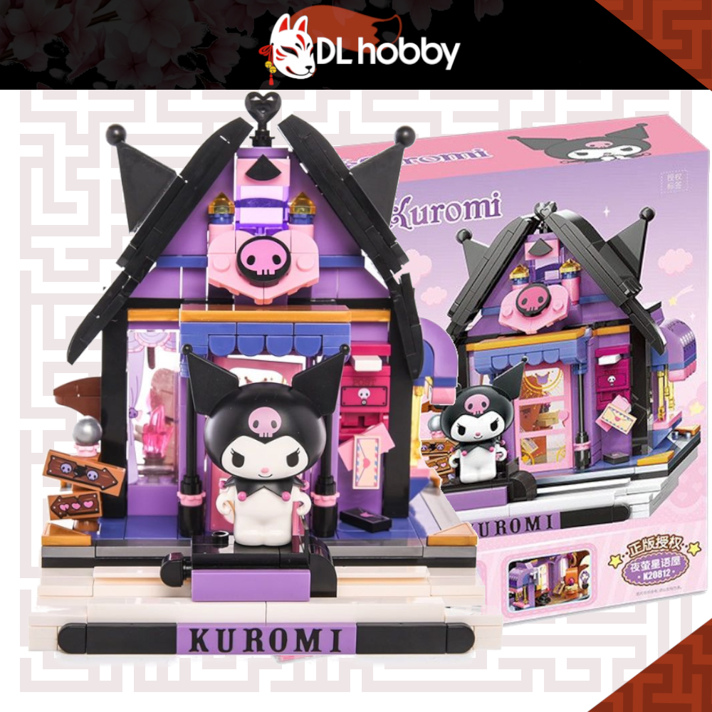 Sanriotown Kuromi Cute House theme Lego Keeppley Building Toy Sets ...