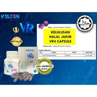 🔥READY STOCK🔥 Volten Vr4 Capsule Black Ginger / Vr4 Kapsul Halia Hitam ...