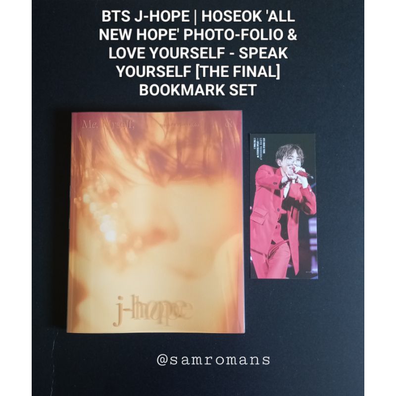 BTS J-HOPE 'ALL NEW HOPE' & SPEAK YOURSELF [THE FINAL] BOOKMARK SET ...