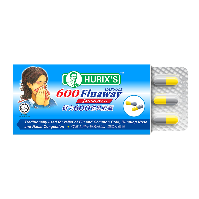 Hurix's 600 Fluaway Capsule ( 6 Capsules ) | Shopee Malaysia
