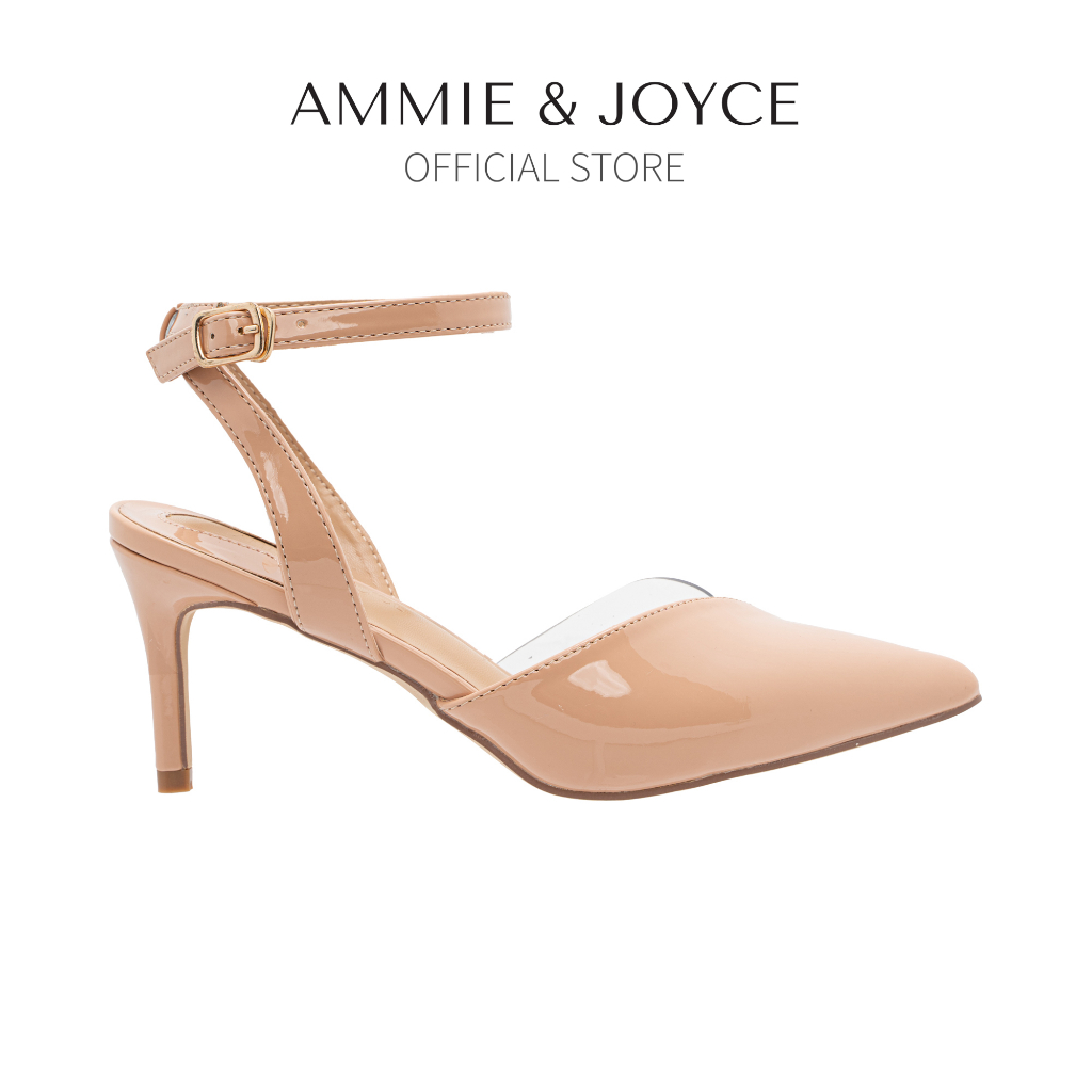 AMMIE & JOYCE Bloom Heels Ladies Women Shoes (Beige) | Shopee Malaysia
