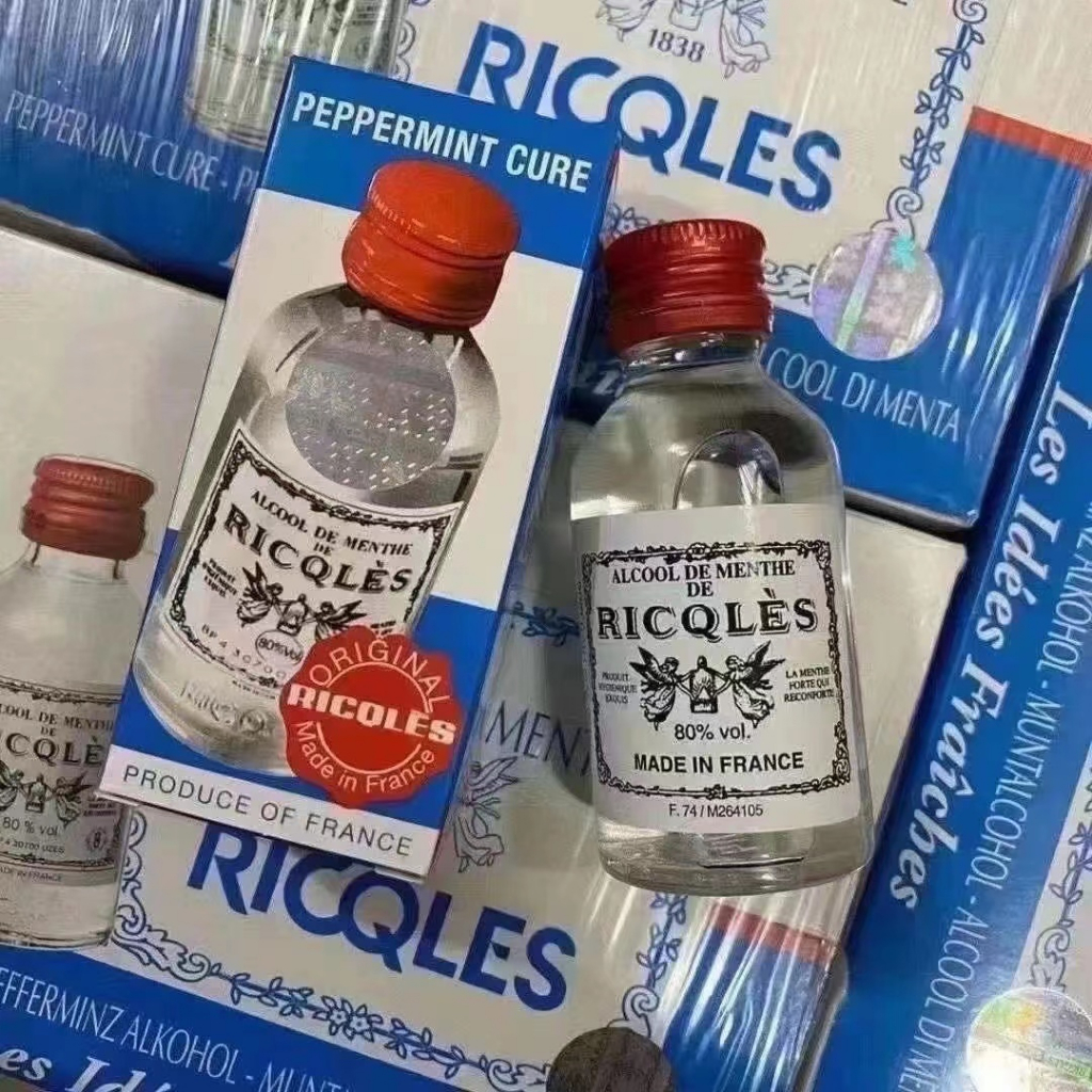 Ricqles Peppermint Cure Drops 50ml 香港法國雙飛人 现货秒发 港版法国双飞人利佳薄荷水消毒水驱蚊水提神消暑 ...